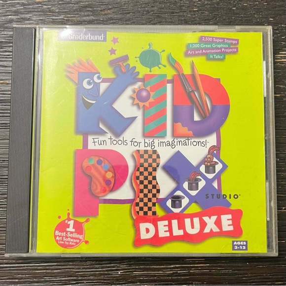broderbund | Video Games & Consoles | Kid Pix Deluxe Studio Cdrom 998 ...
